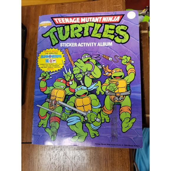 Office | Vintage 1989 Tmnt Teenage Mutant Ninja Turtles Sticker ...